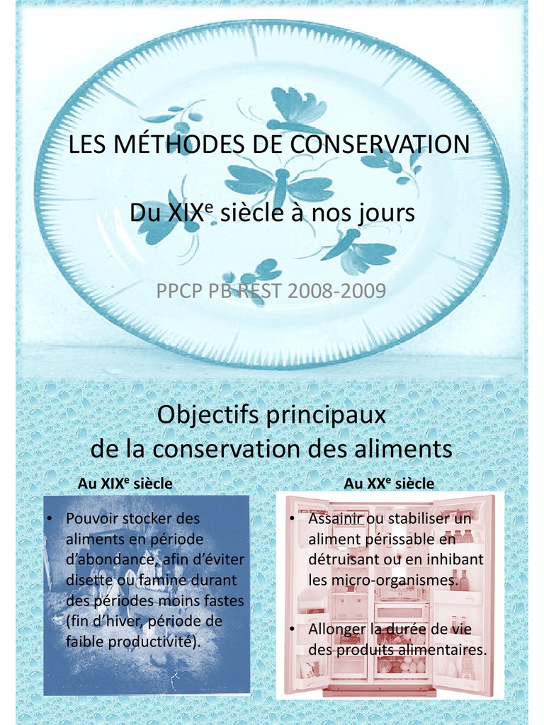 Methodes de Conservation Des Aliments | PDF | Fumer (Cuisine ...