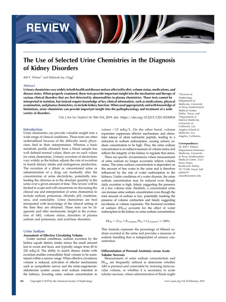 Cjasn Article Review | PDF | Kidney | Potassium