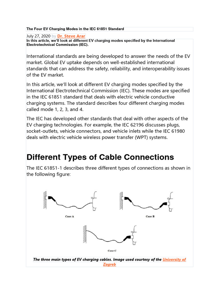 EV Basics | PDF | Ac Power Plugs And Sockets | Electric Power