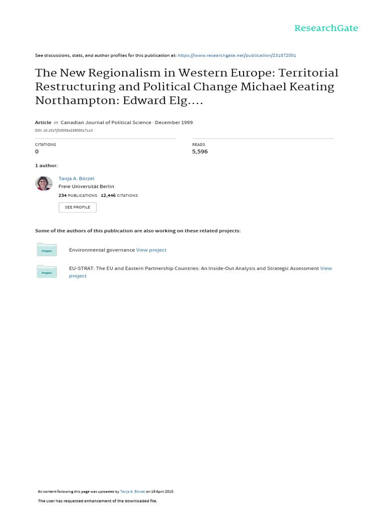 KEATING, Michael. Eng | PDF | Market (Economics) | European Union