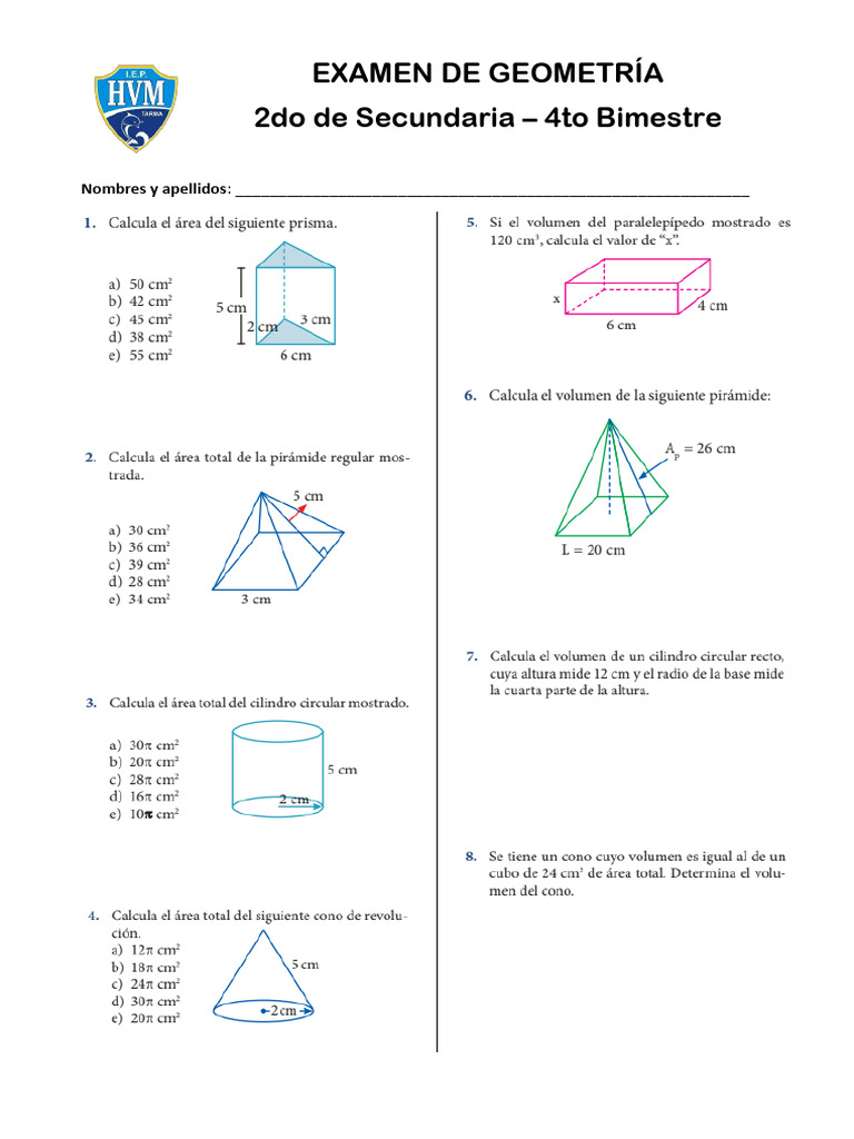 Geometría 2do Sec | PDF