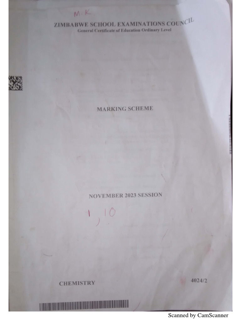 2023 Marking Scheme Olevel Paper 2 November | PDF