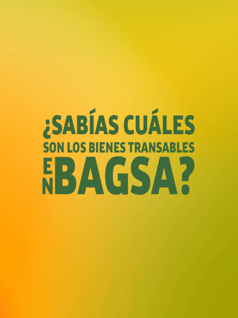 Bienes Transables | PDF