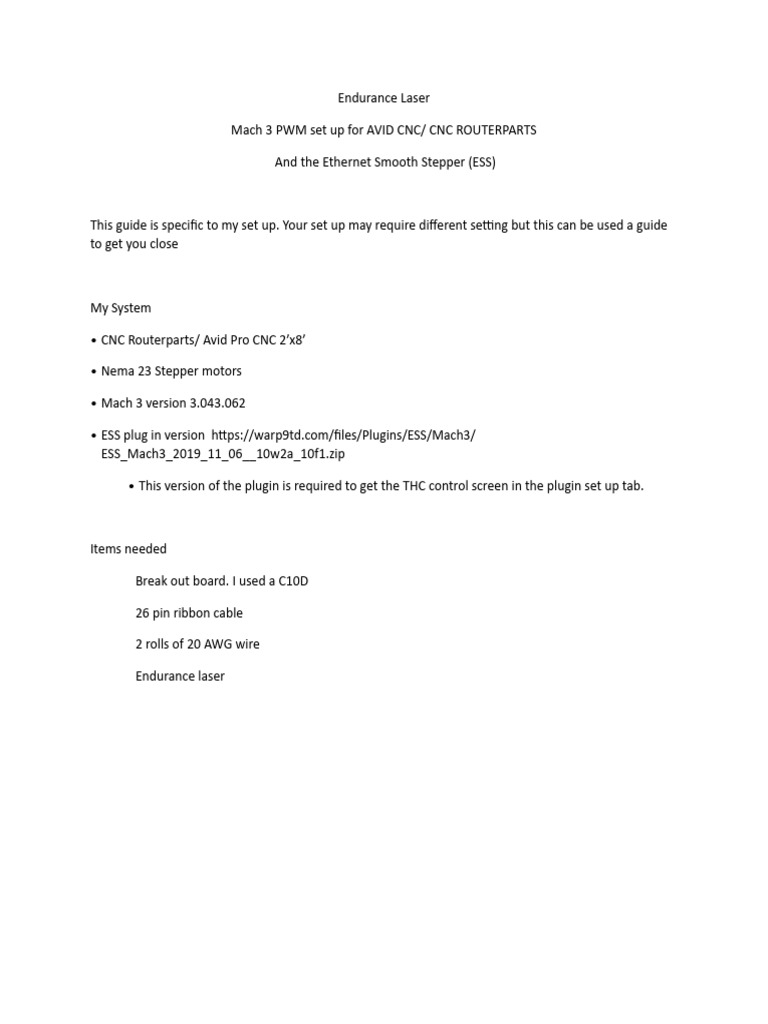 Mach-3-set-up-1 | PDF | Numerical Control | Equipment