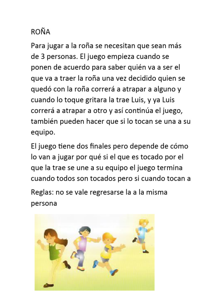 La Roña Como Se Juega y de Que Se Trata | PDF