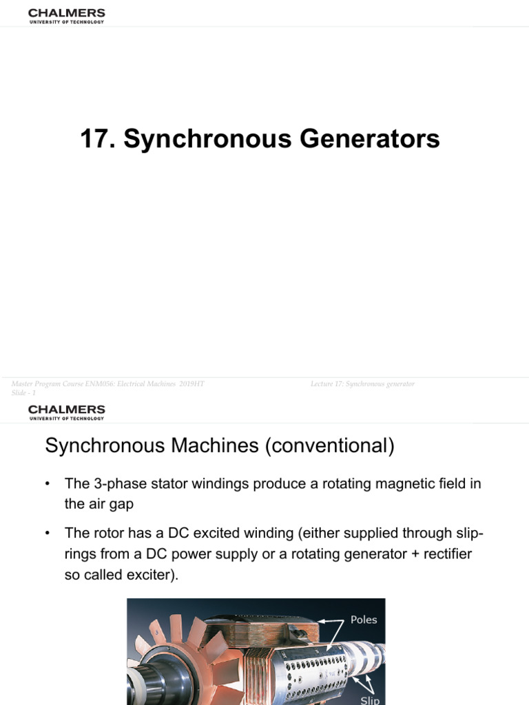 Synchronous Generator 2019 Pdf Electric Generator Electrical Engineering