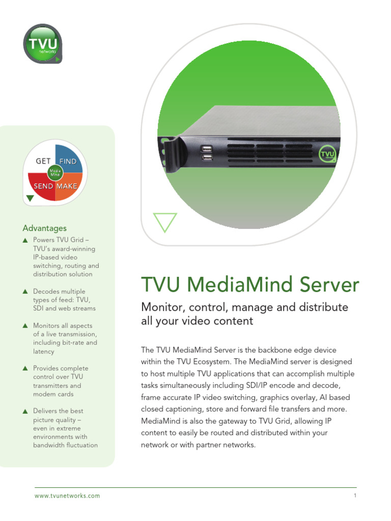 Tvu Vs3200 Server | PDF | Computer Network | Usb