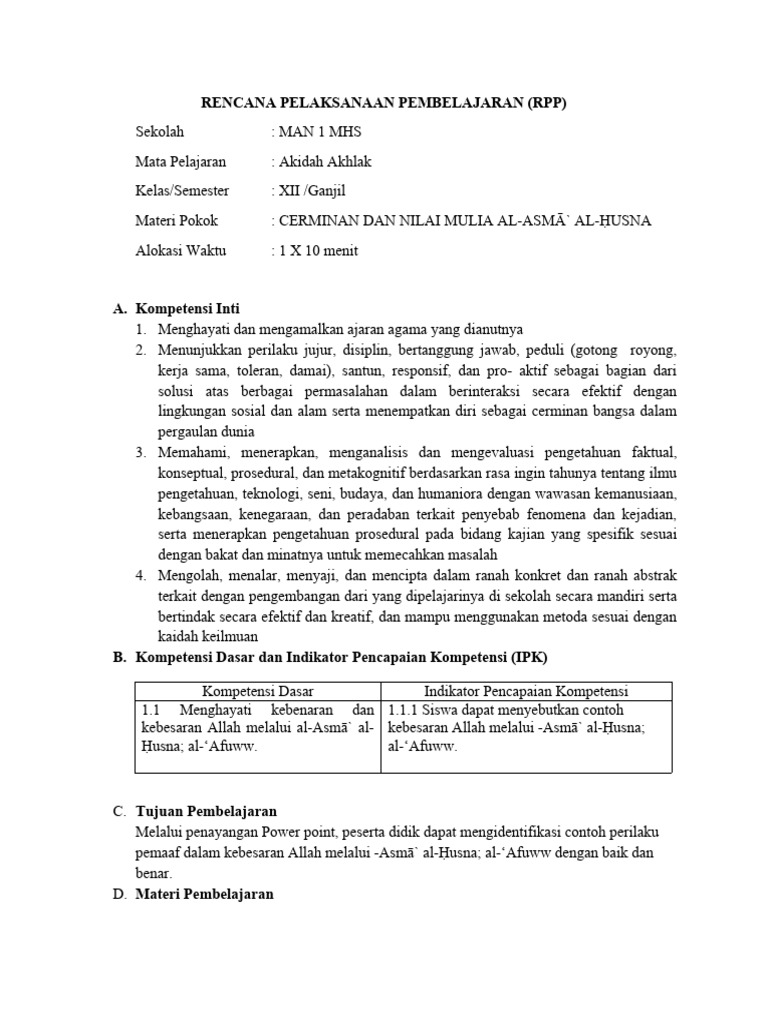 PM1 Akidah Ahlak Rahmat Ali | PDF | Karier & Perkembangan