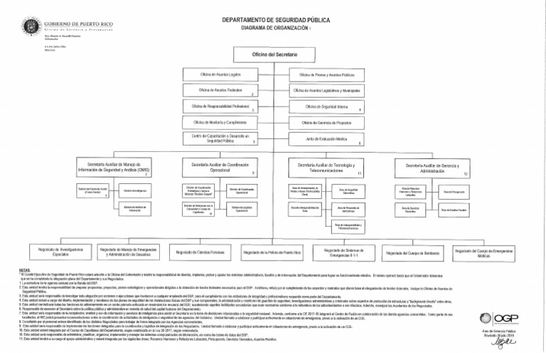 Esquema Organizacional Dsp - Por Ogp | PDF | Puerto Rico