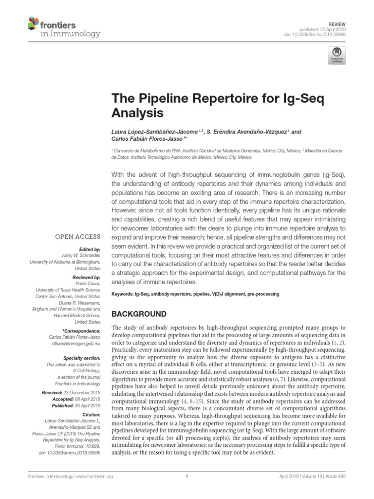 The Pipeline Repertoire For Ig Seq Analysis | PDF | Antibody | B Cell