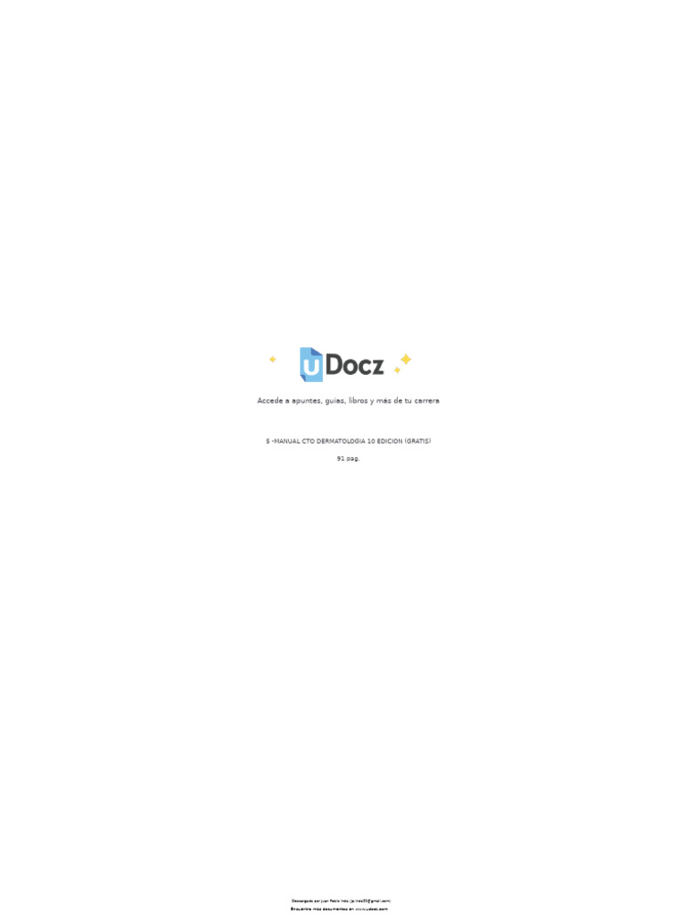 CTO Dermatología | PDF | Epidermis | Especialidades Medicas