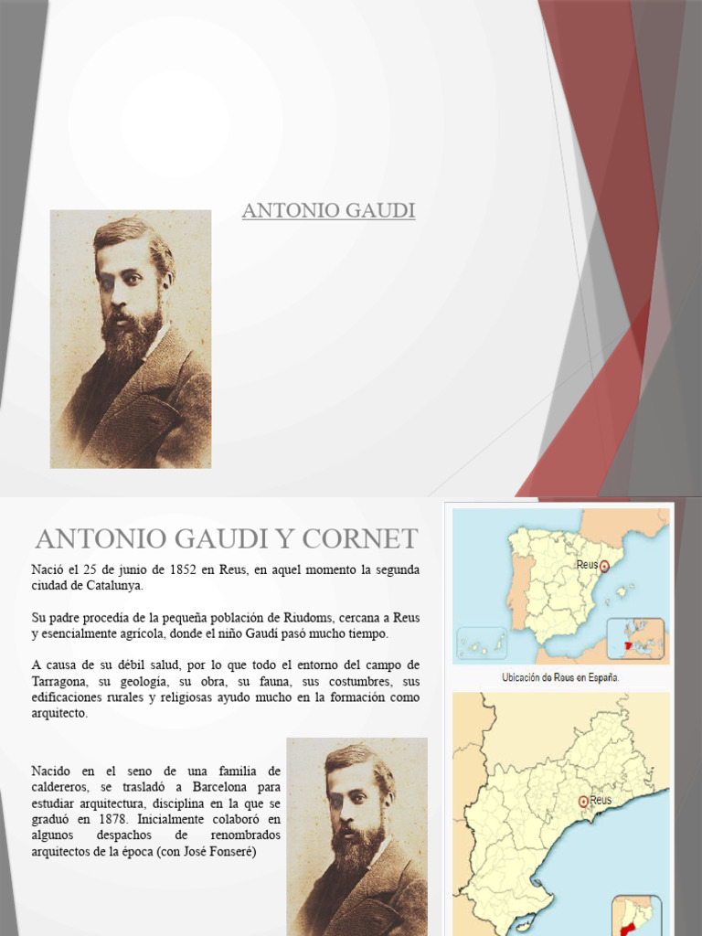 Biografía de Antonio Gaudí | PDF | Arte