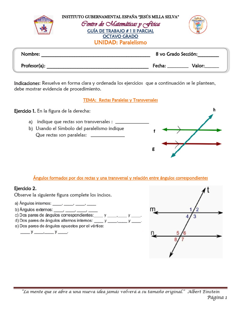 Guia 1 Octavo Ii Parcial | PDF