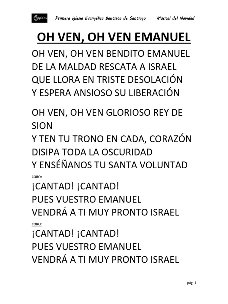 Letras Musical 'JESÚS NACIÓ' | PDF | Cristo (título) | Salvación