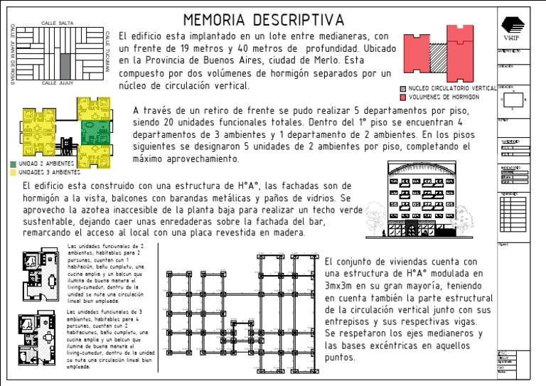 Memoria Edificio Modelo | Descargar gratis PDF | Ingeniería estructural | edificio