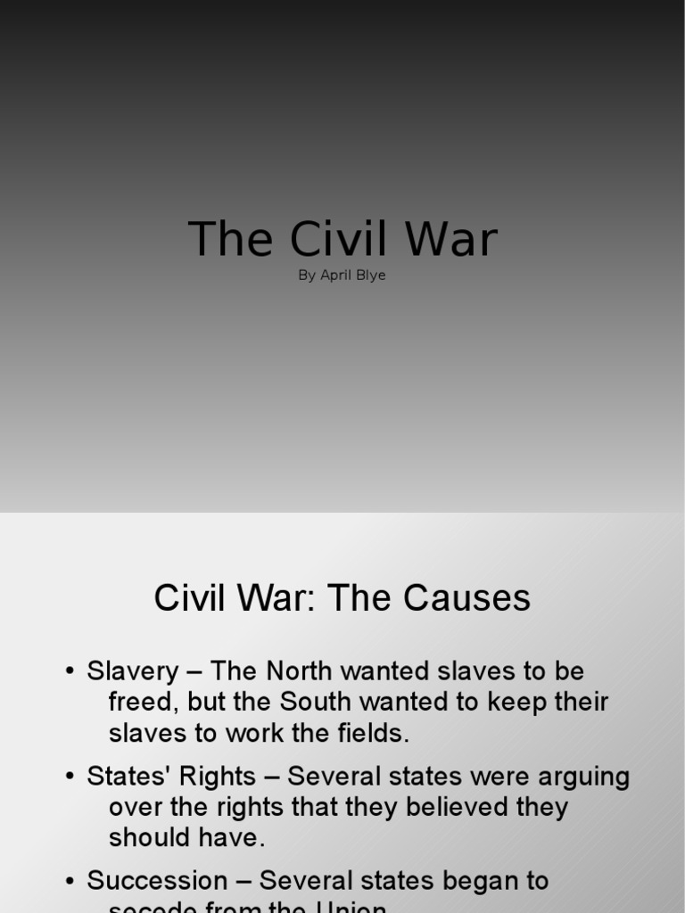 Causes and Key Events of the Civil War | PDF