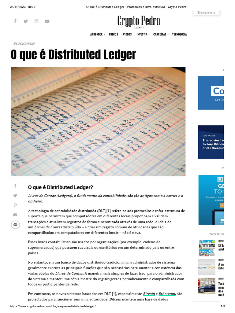 O Que É Distributed Ledger - Protocolos e Infra-Estrutura - Crypto ...