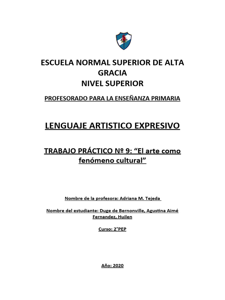 Tp N°9 Expresion Pdf Trabajo Infantil Derecho Laboral