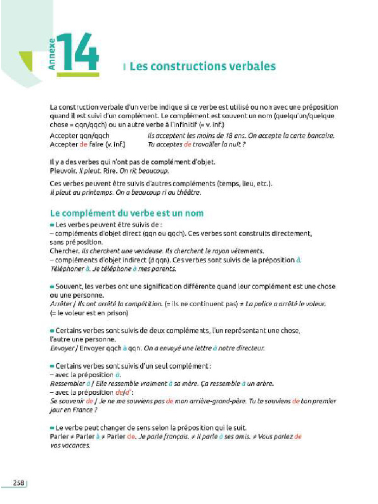 Les Constructions Verbales | PDF