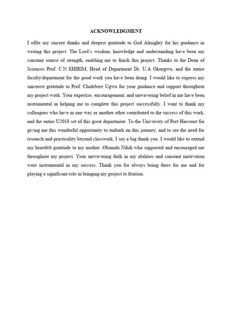 Acknowledgment of Project Contributions | PDF | Databases | Project Management