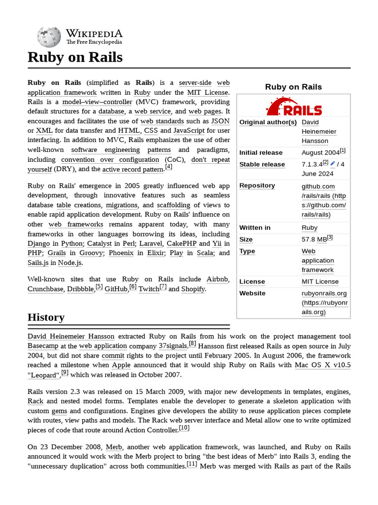 Ruby On Rails | PDF | Ruby On Rails | Web Software Ruby On Rails | PDF | Ruby On Rails | Web Software