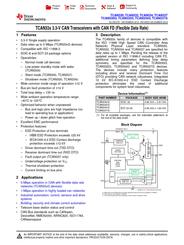 Tcan 337 | PDF | Computer Hardware | Electronics
