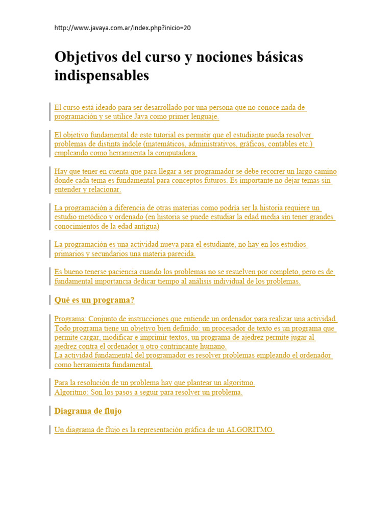 Programacion Basica | PDF | Programación de computadoras | Java ...