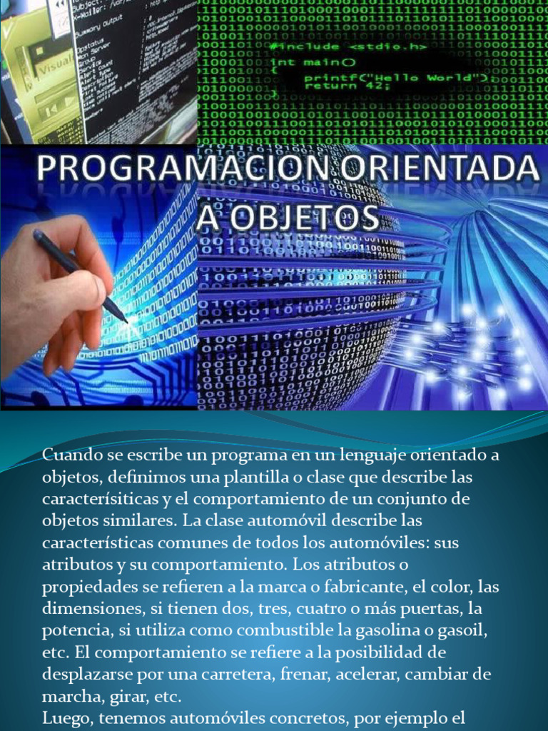 Programacion Orientada A Objetos Pdf Objeto Informática Herencia Programación Orientada