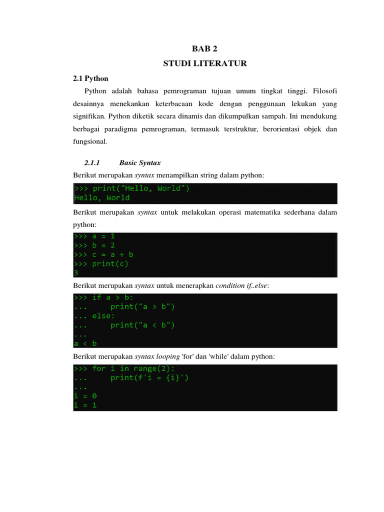 Panduan Dasar Pemrograman Python | PDF | Metode & Bahan Ajar | Komputer