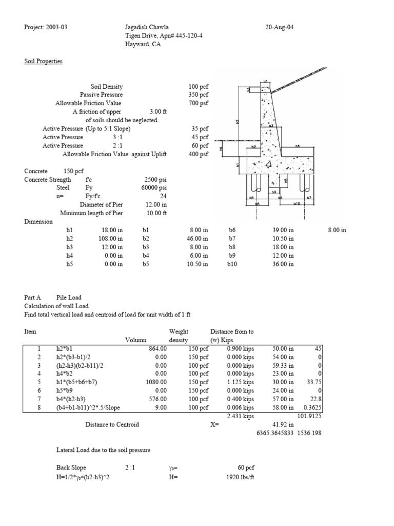 R Wall PileR | PDF | Deep Foundation | Civil Engineering