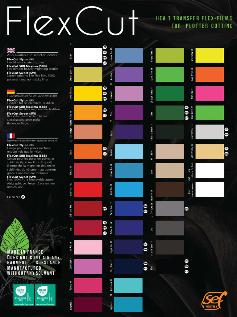 Colors - FlexCut | PDF | Plastic | Industrial Processes