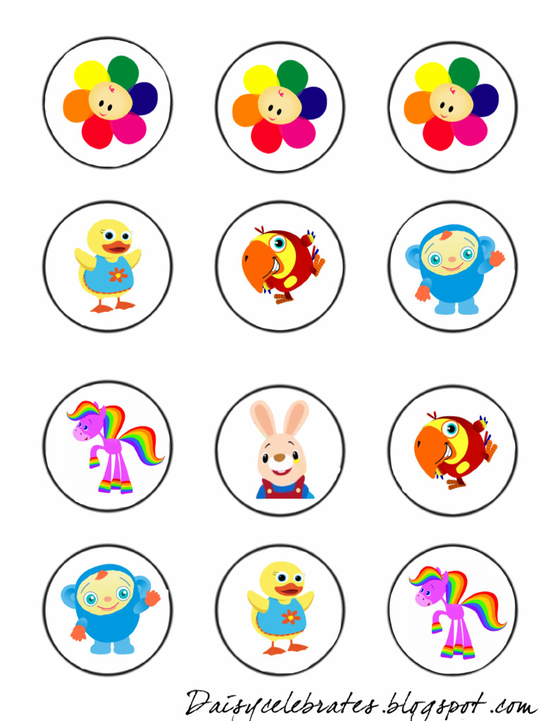 Baby First TV Cupcake Topper | PDF