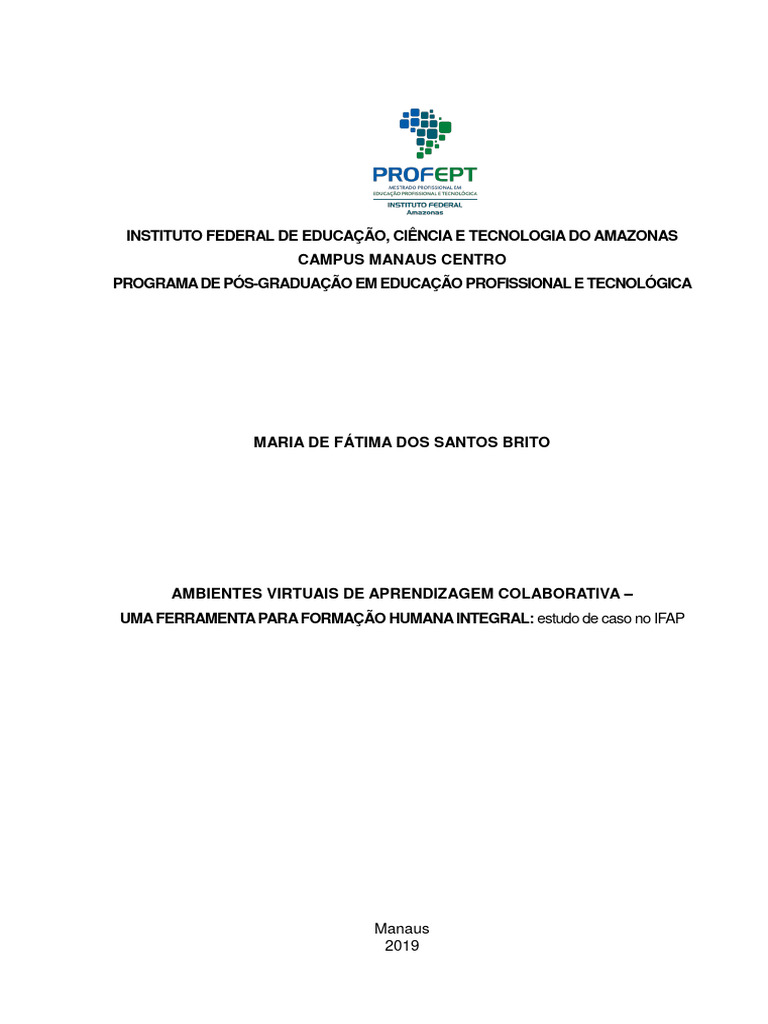 Ambientes Virtuais de Aprendizagem Colaborativa – Uma Ferramenta Para ...
