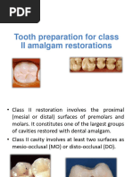Class II Amalgam Cavity Preparation | PDF | Tooth | Dentistry