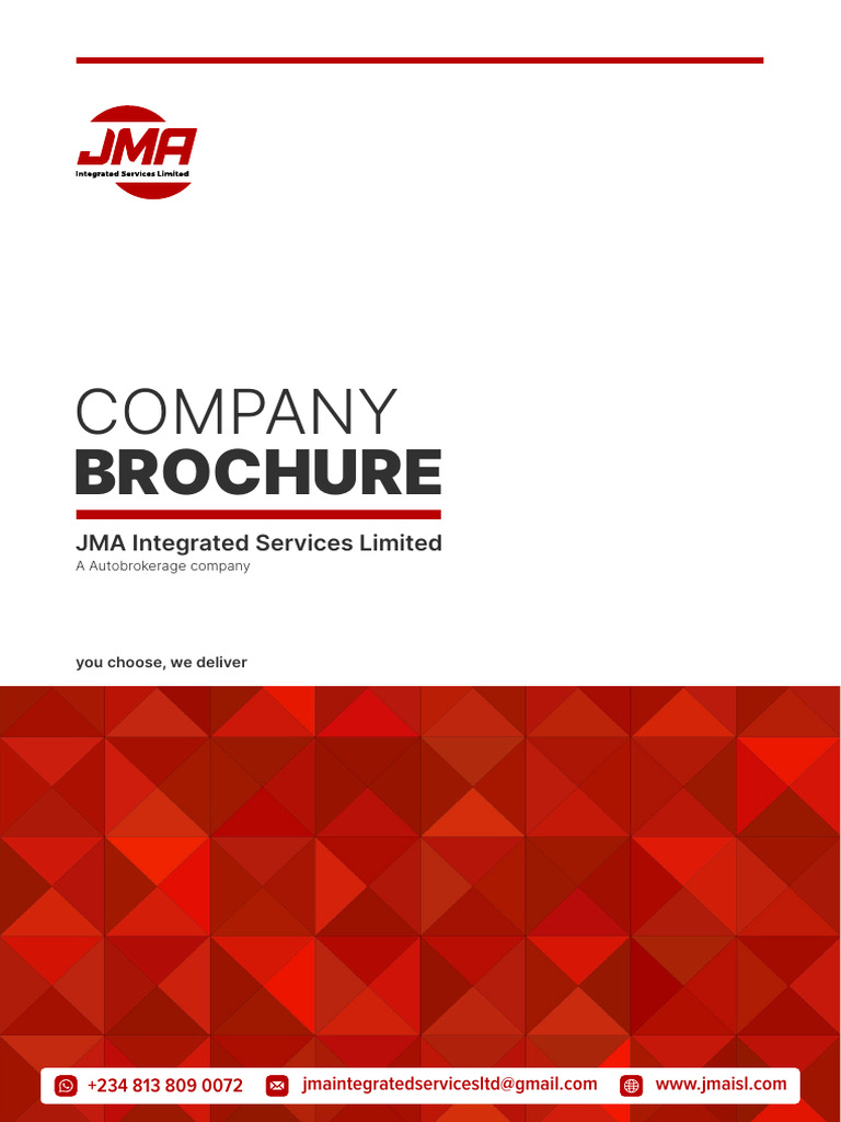 Company Brochure: JMA Integrated Services Limited | PDF | Auction | Car