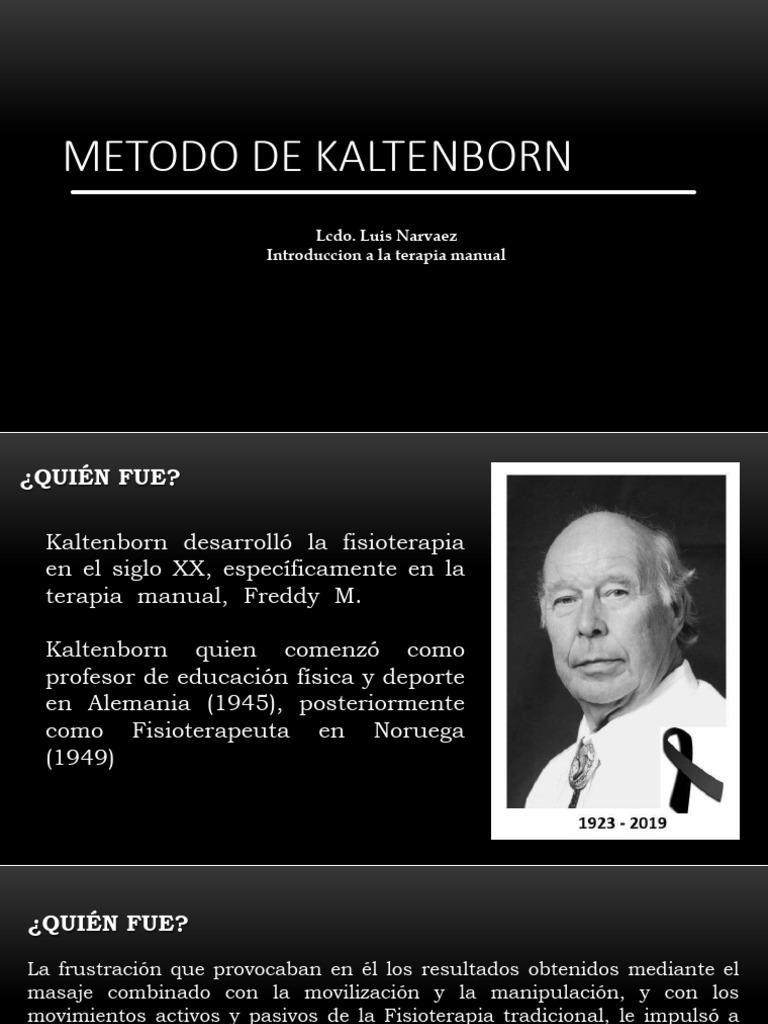 Método Kaltenborn en Fisioterapia | PDF | Terapia física | Articulación