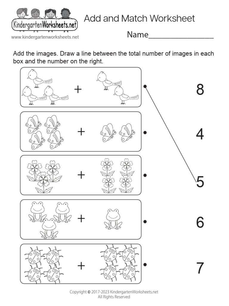 Picture Addition Worksheet | PDF