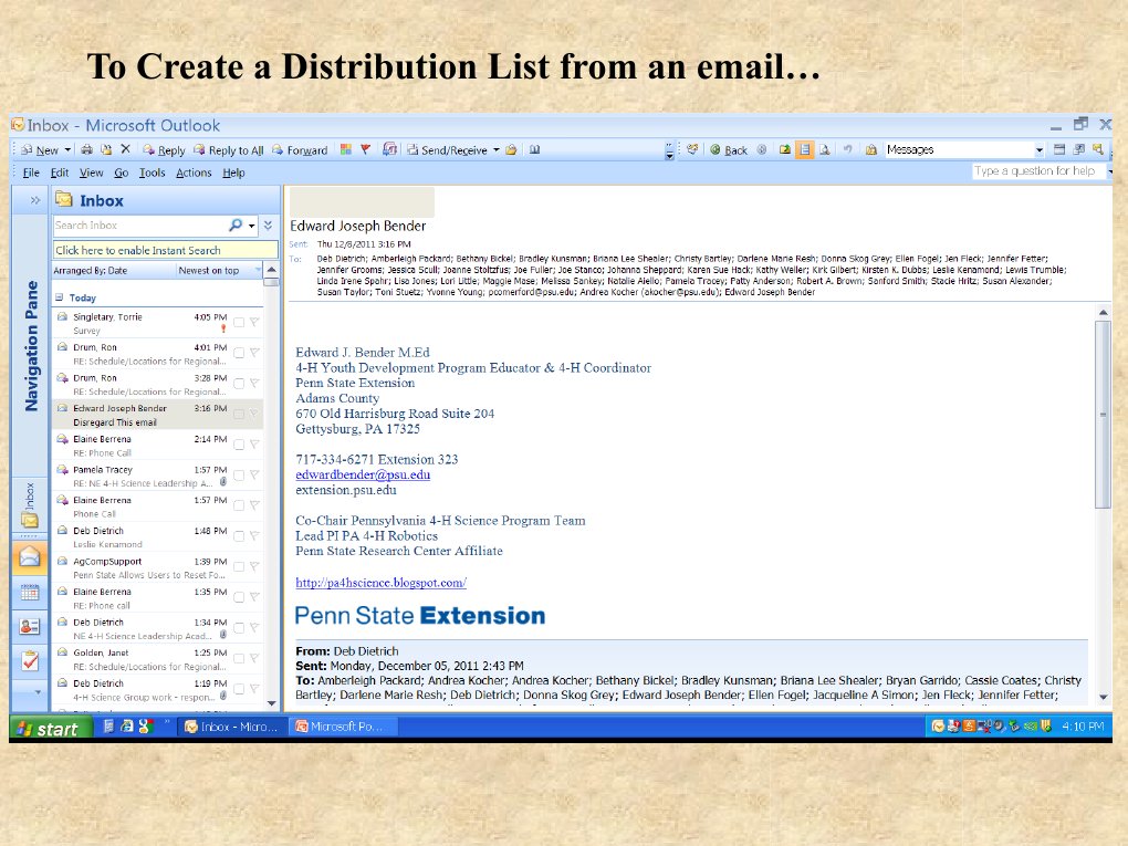 Email Distribution List Setup | PDF | Computing | Software