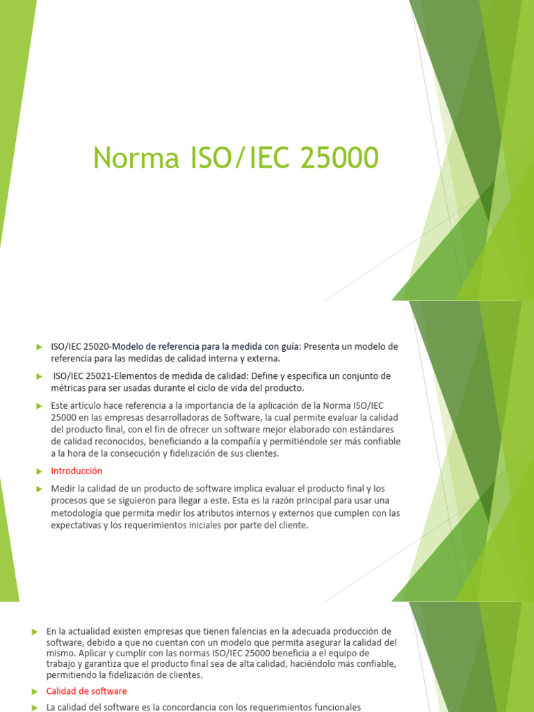 Norma ISO | PDF | Software | Calidad (comercial)