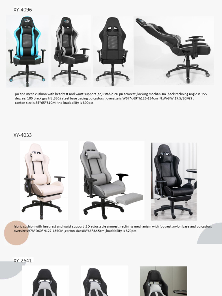 Gaming Chair | PDF | Chair | Furniture