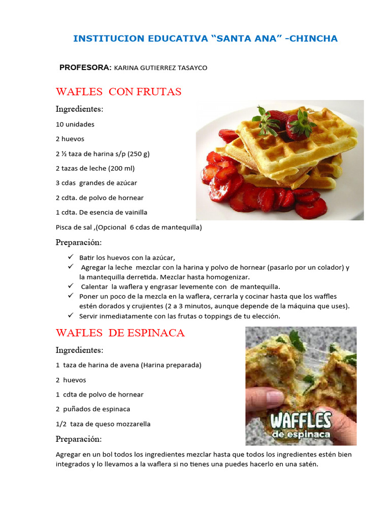 Waffles | PDF