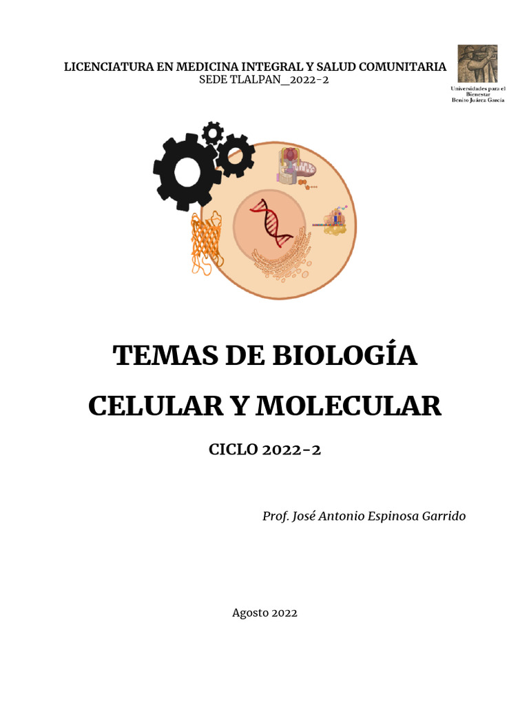 Trabajo - Biolog - A Celular y Molecular - Ciclo 2022-2 | PDF | Compuestos orgánicos ...
