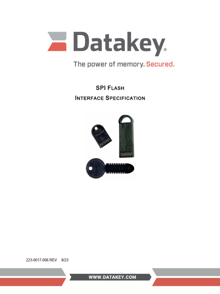 Datakey SPI Flash Interf | PDF | Flash Memory | Electrostatic Discharge