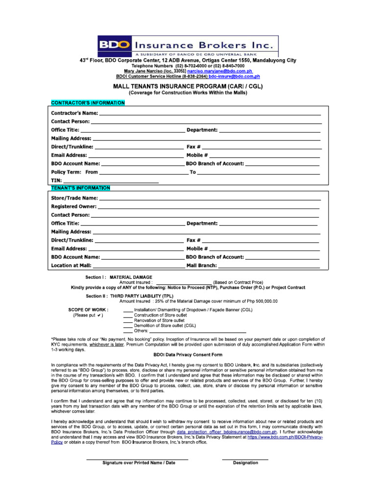Cari Application Form 2024 | PDF