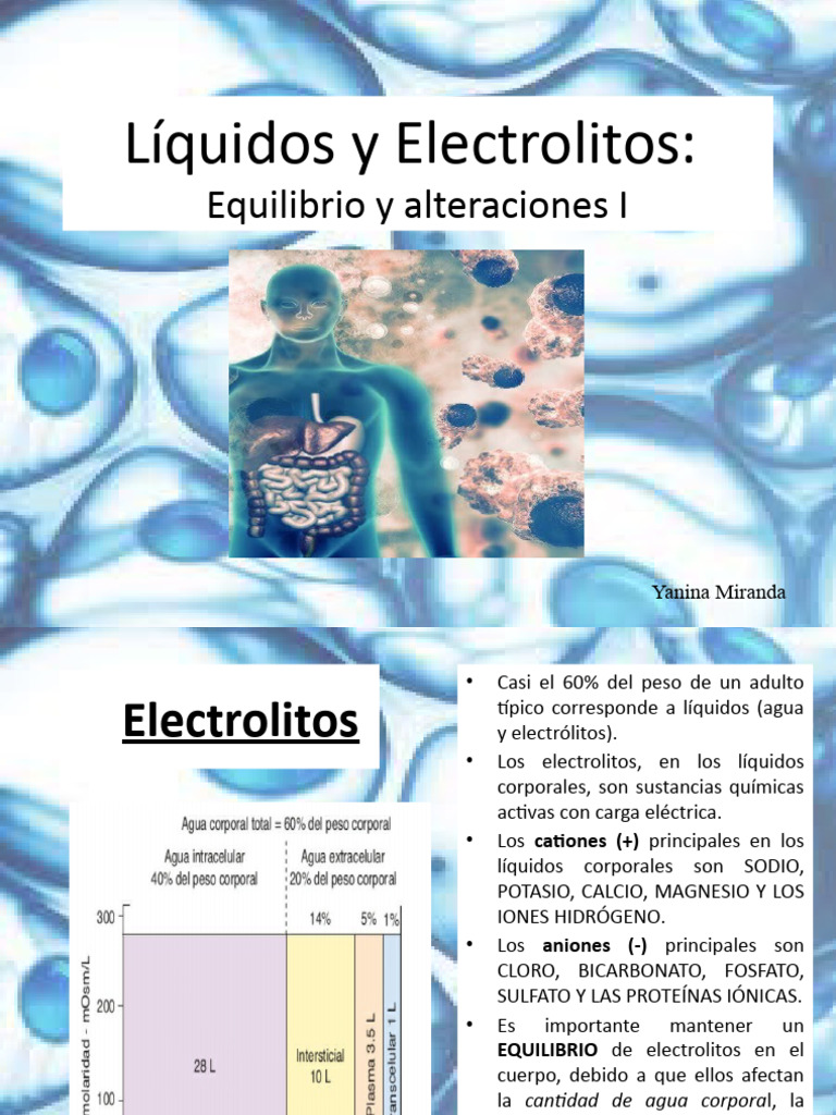 914177903-Líquidos y Electrolitos | PDF | Electrólito | Fisiología