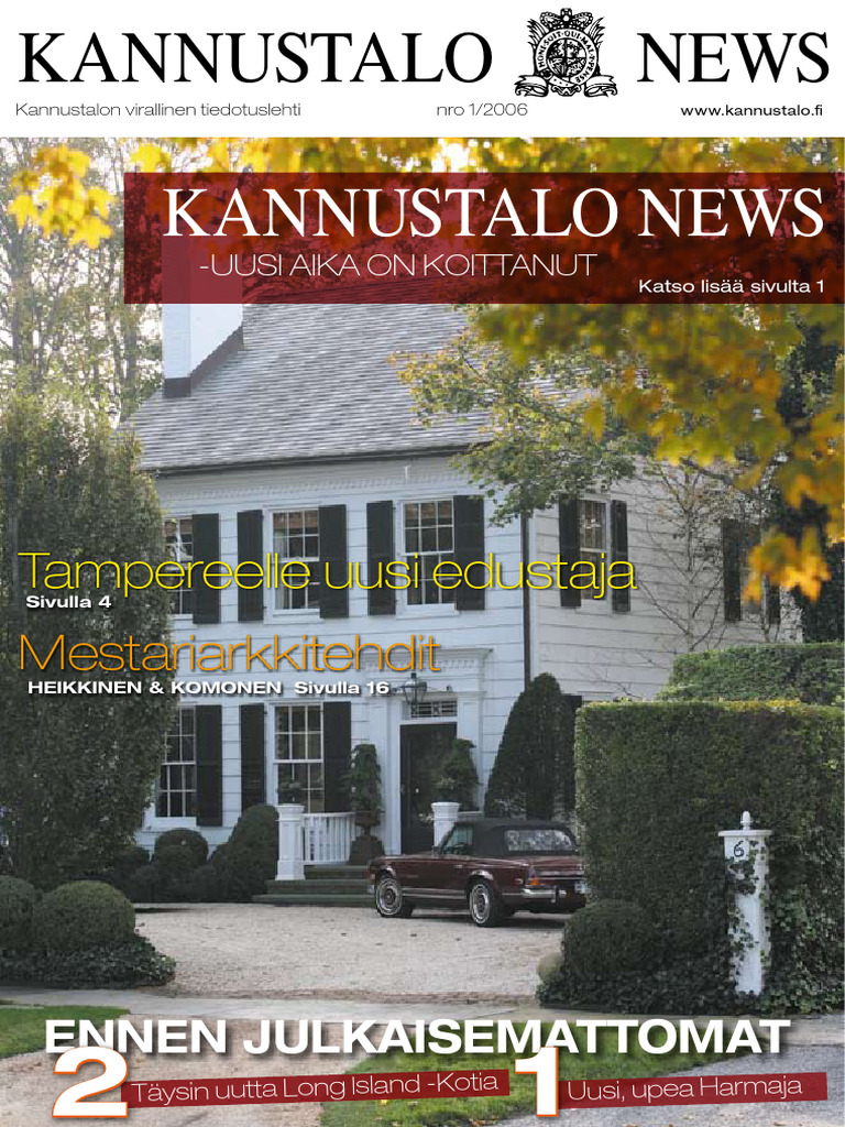 Kannustalo News 1 2006 | PDF