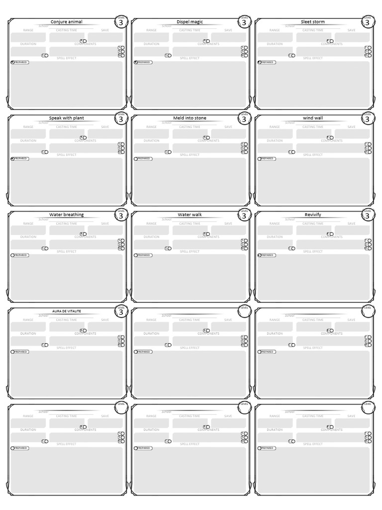 Seris Feuille de Sort 3 | PDF