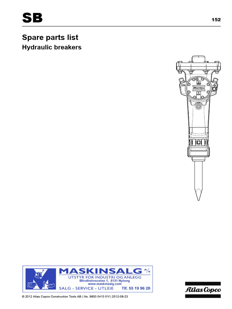 Deleliste Atlas Copco SB152 | PDF | Electrical Connector