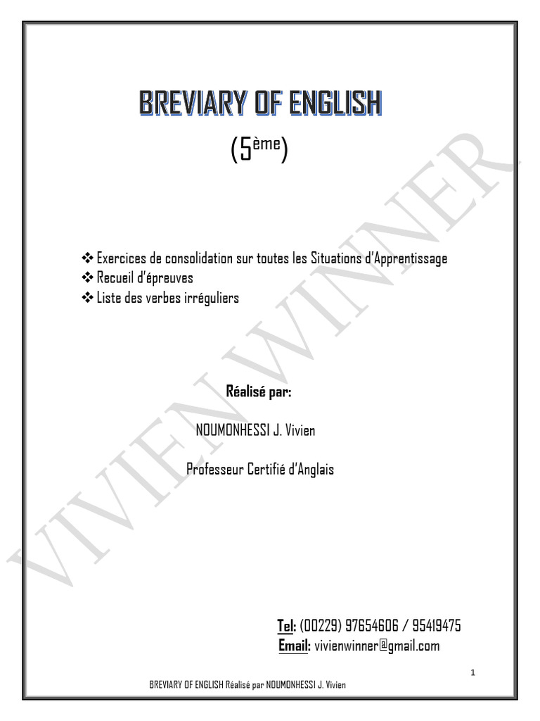 BREVIARY 5ème.. | PDF