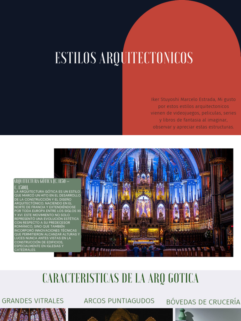 Estilos Arquitectonicos | PDF | Renacimiento | Arquitectura gótica